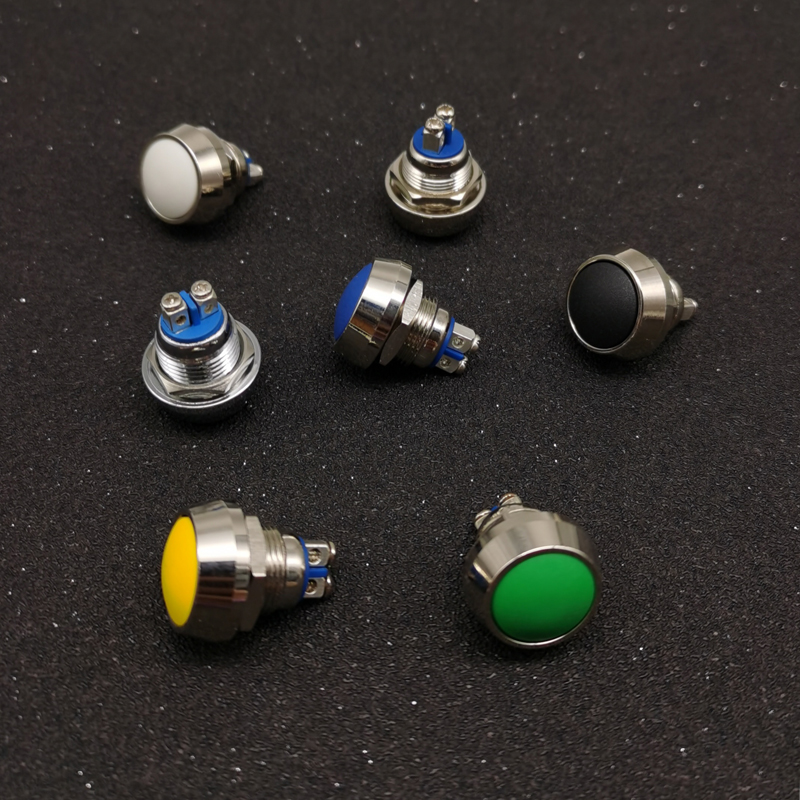 【TrendGlobe】12mm Ball Round Head Reset Screw Feet Waterproof Metal Push ...