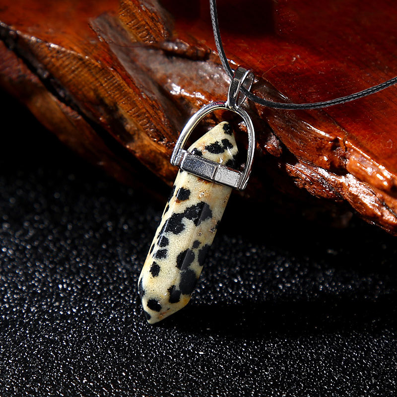 Natural stone Opal lapis amethyst Pink Crystal Stone Hexagonal Column ...