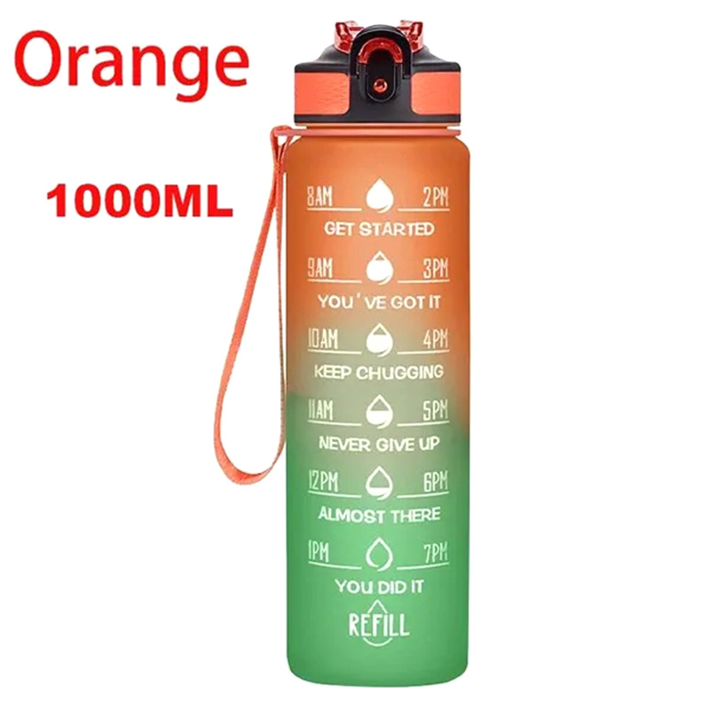1000ML Bounce Kettle Gradual Change Color Water Bottle Portable ...