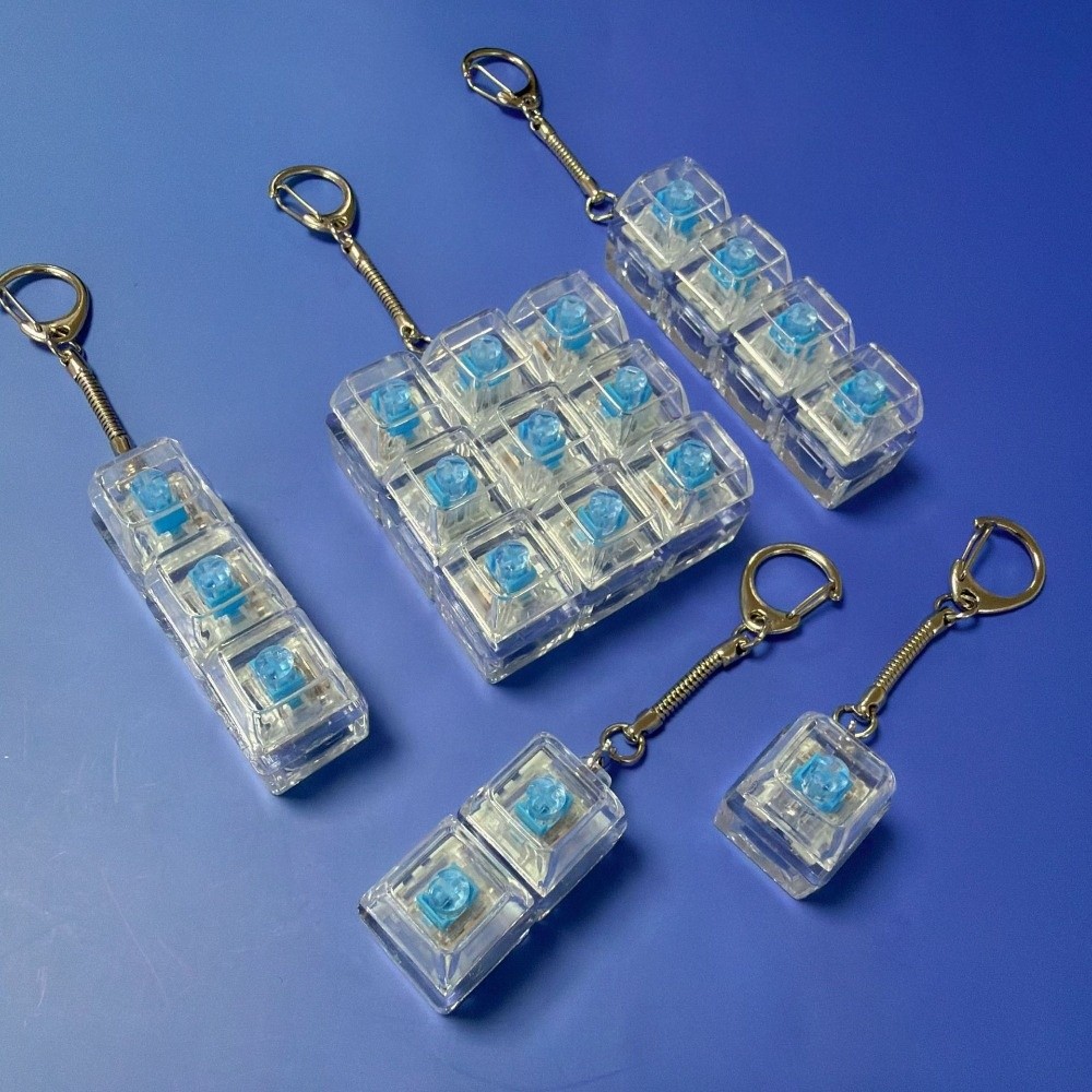 New 4/5 Keys Finger Keyboard Stress Relief Button Keycap Fidget ...