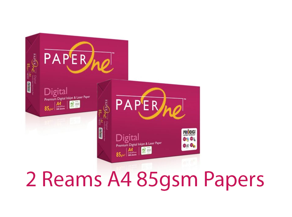 [2 Reams, 1000 sheets] A4 80Gsm Paperone Copy Paper / Paperone Digital ...