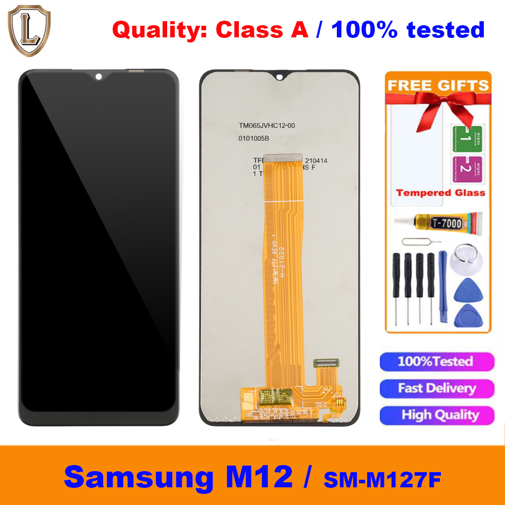 100 Tested Lcd Display For Samsung Galaxy A12 M12 M127f A125f A125f Ds