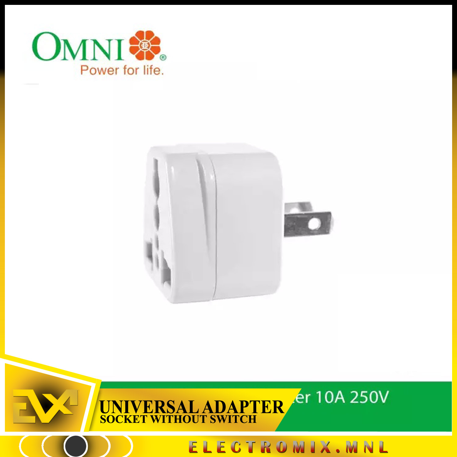 Omni Original Universal Socket Adapter Plug Adapter Outlet Adapter ...