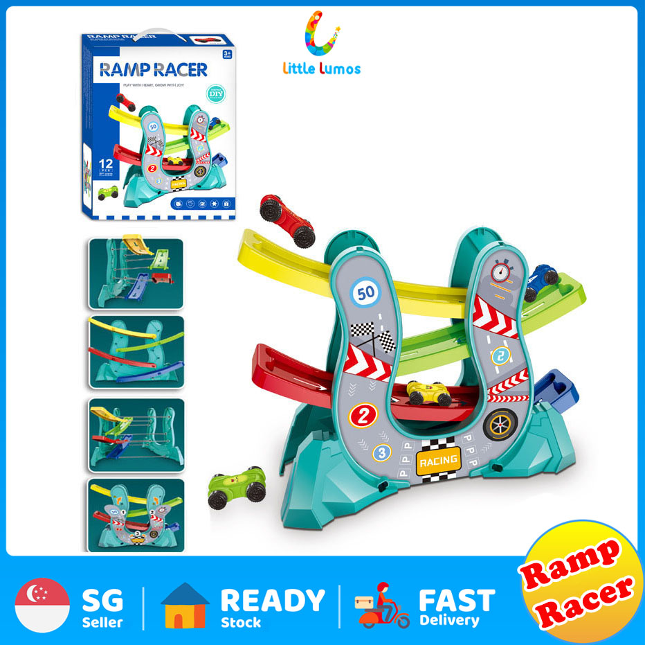 【FREE Wrapping】Ramp Racer toy for kids, baby. Toy vehicles racing with ...