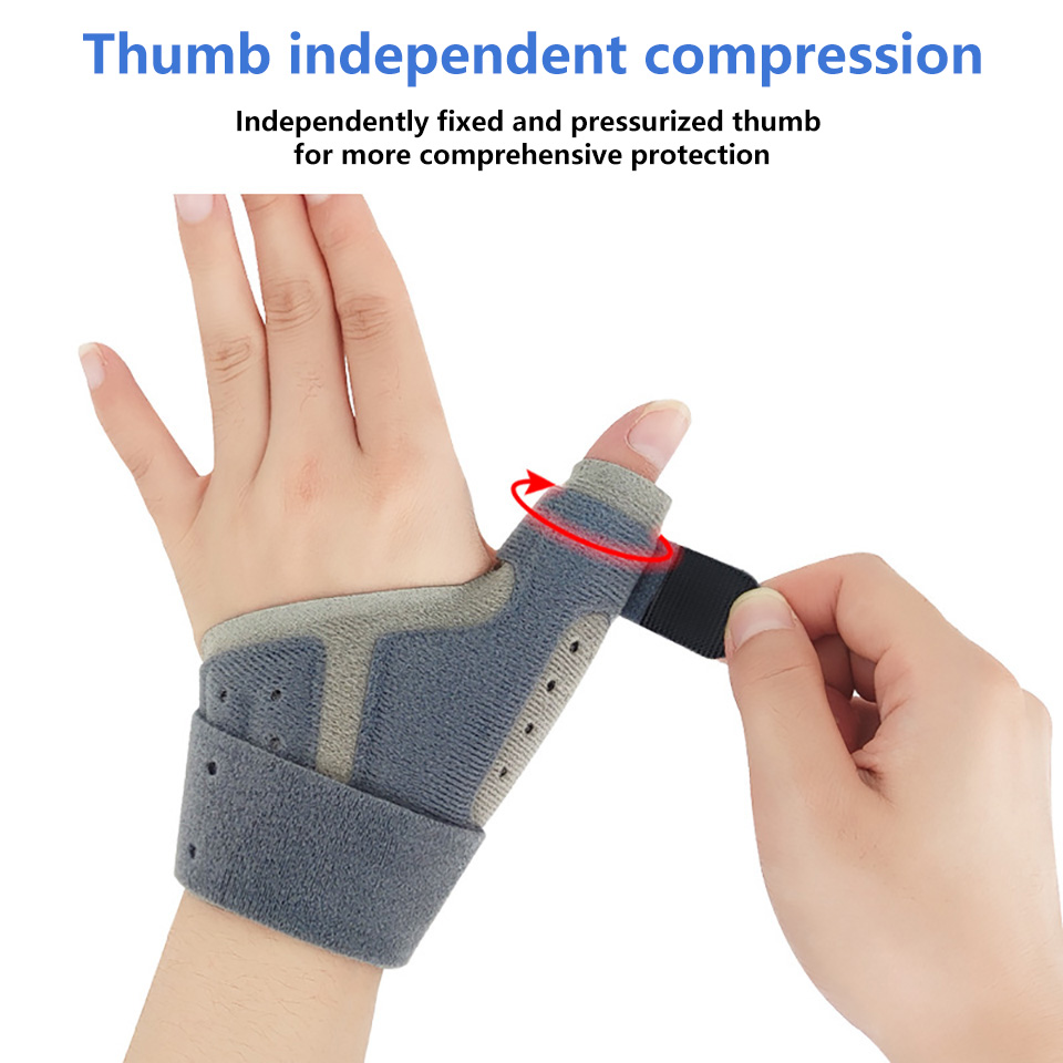 HOT 【LATS Store】1Pcs Thumb Brace Orthosis Double Adjustable Breathable ...