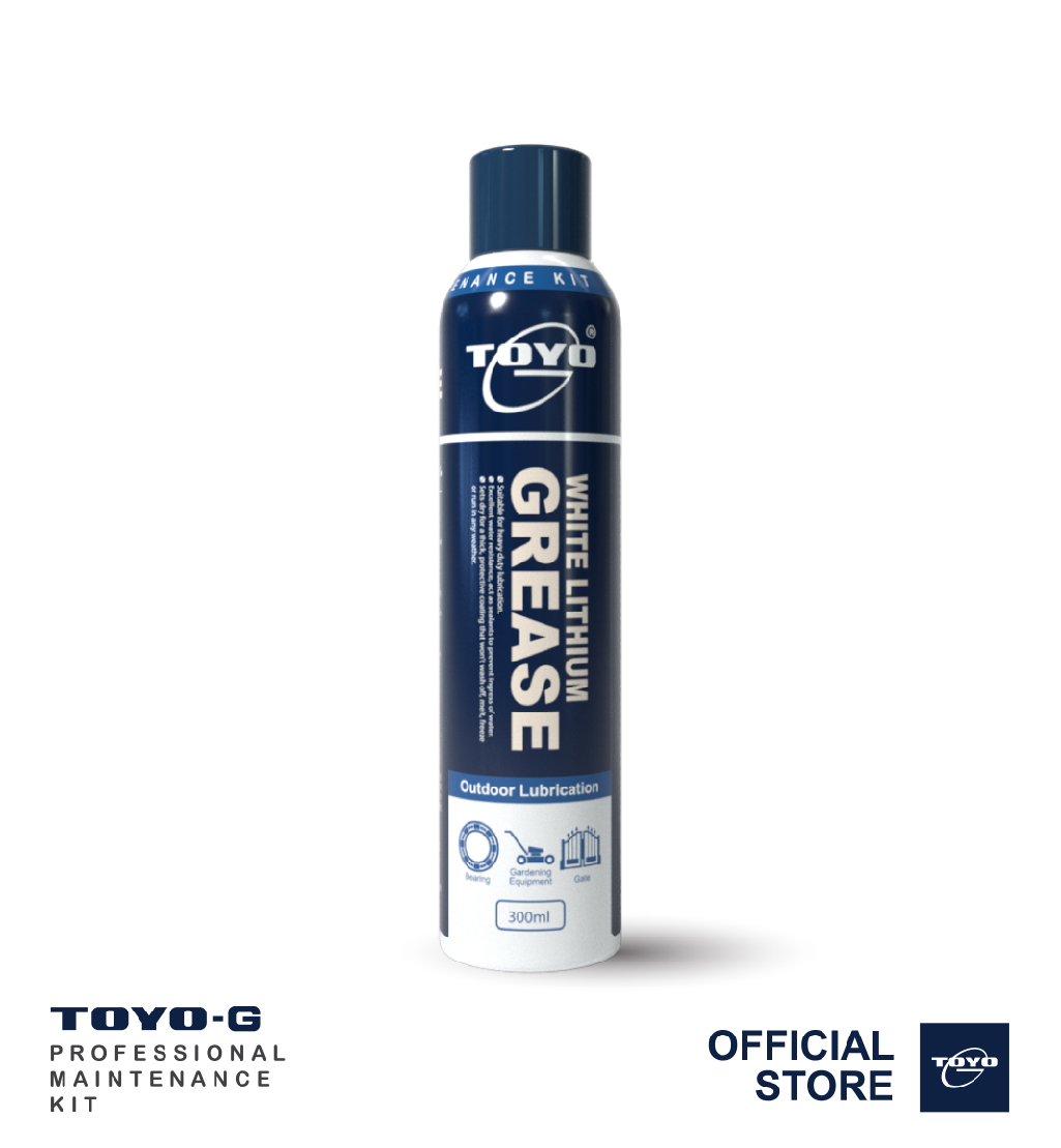 TOYO-G | White Lithium Grease Spray (Outdoor Lubrication) - 300ml | Lazada