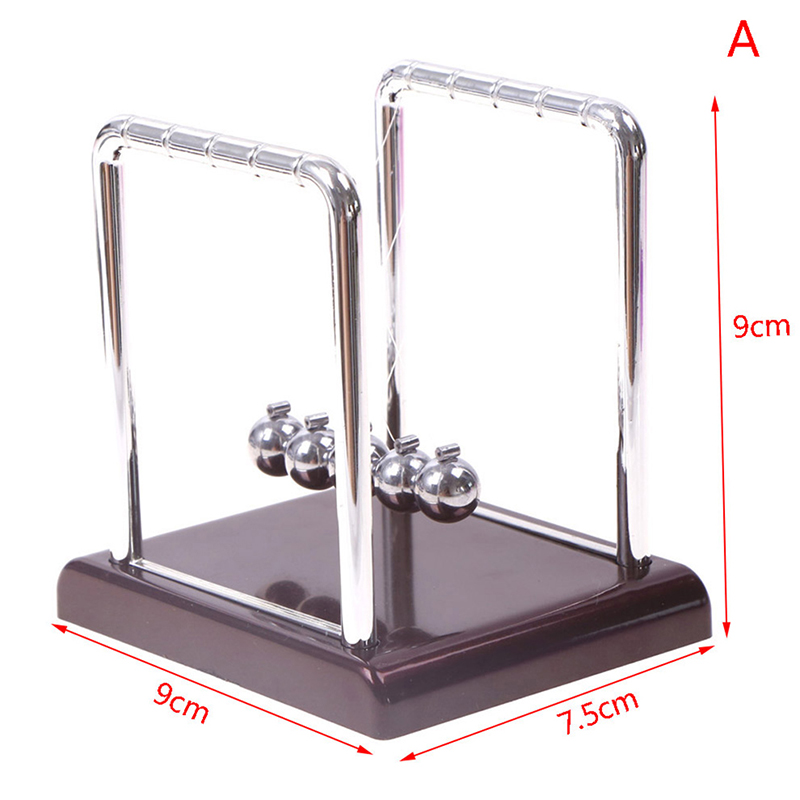 HealthyHue Crafts Newton's Cradle Desk Table Decor Metal Pendulum Ball ...