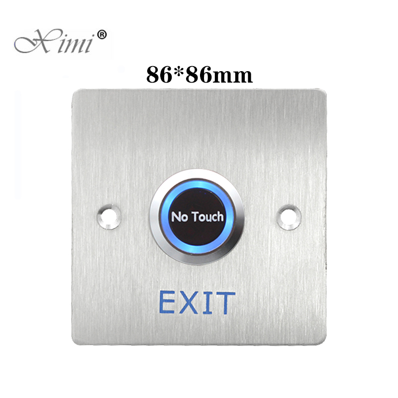 Thick Stainless Steel Door Bell Push Button Switch Infrared No Touch ...