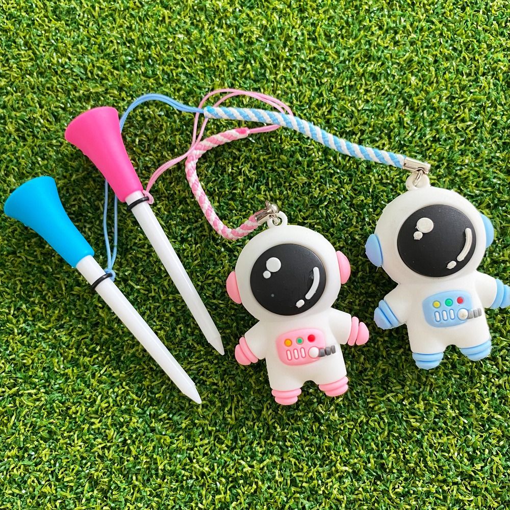 Golf Ball Holder 8.3mm Golf Ball Tees Cartoon Astronaut Golf Rubber ...