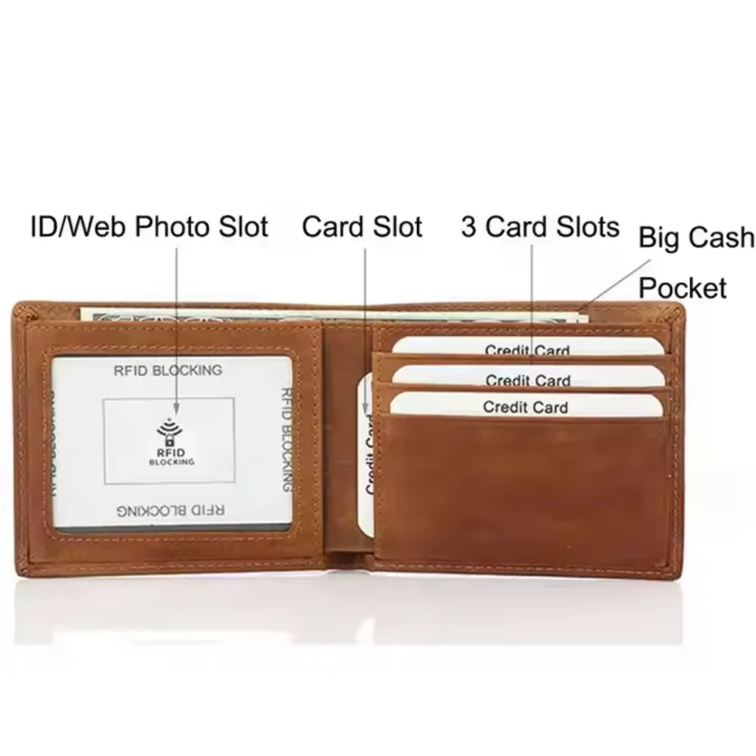 Manfig New Original 100% Genuine Pure Cow Lather Two Part Smart ...