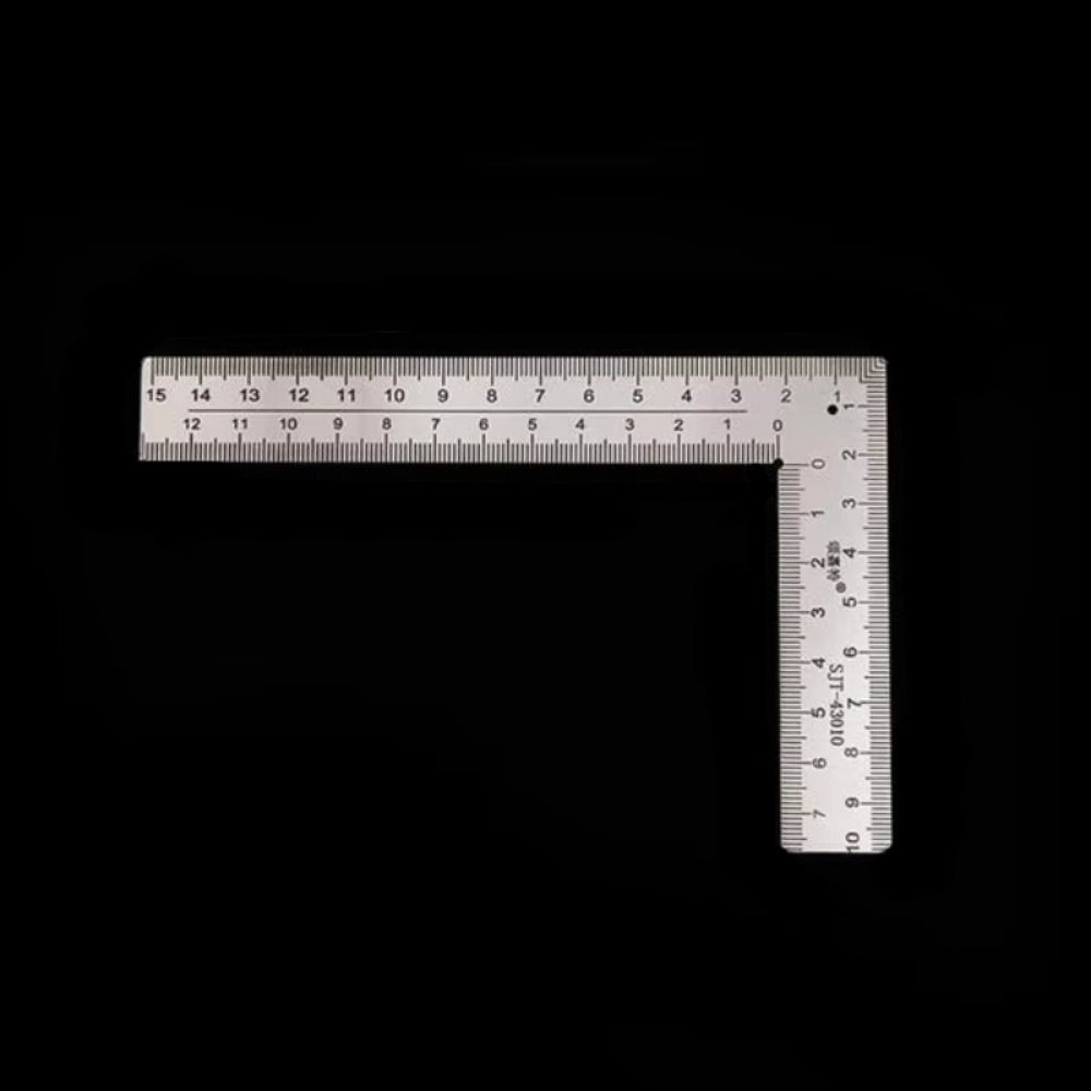 Office Accessories Stainless Steel L Square Ruler Double-Sided ...