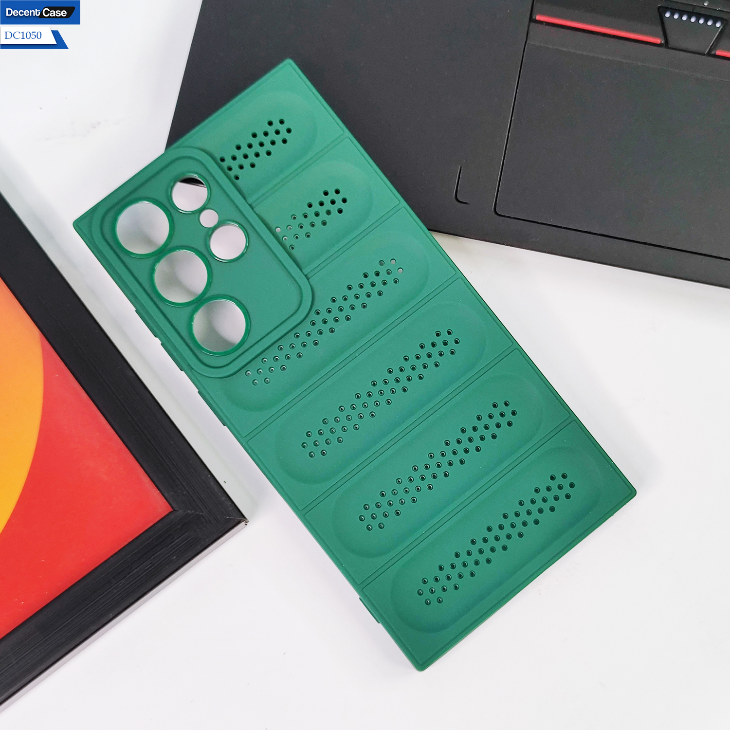 Samsung Galaxy S24 Ultra Cover - Blue - Trendy Breathable Mesh Grid Net ...