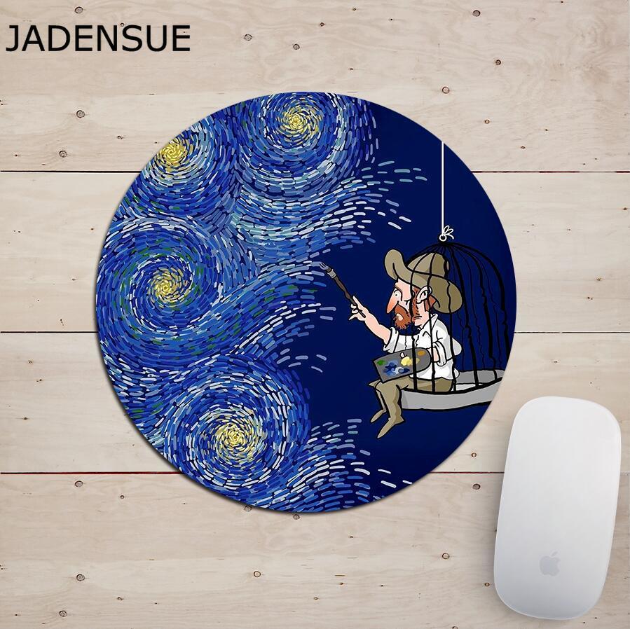 【Recently LoLular】Gaming Deskpad Painting Kawaii Round Cute Mouse Pad ...