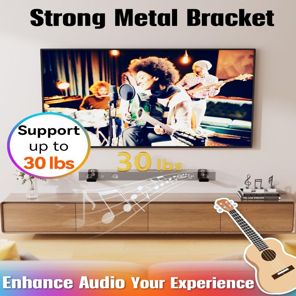 2pcs Wall Mount Bracket Heavy Duty Speaker Wall Mount Space Efficient L ...