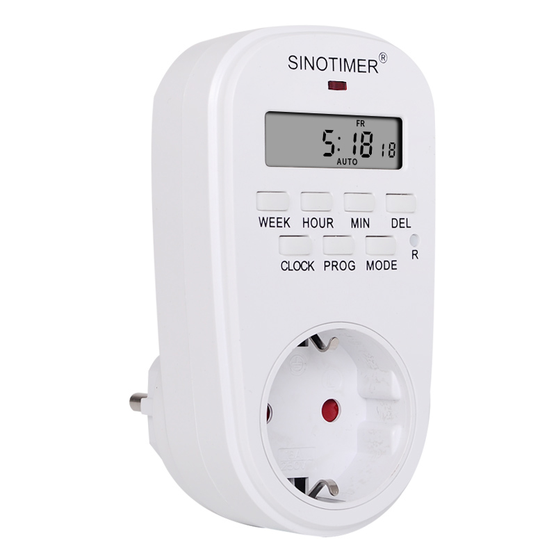 【InnovateWorld】EU Plug Outlet Electric Digital Time Control 7 Day Weekly Programmable Plug-in ...