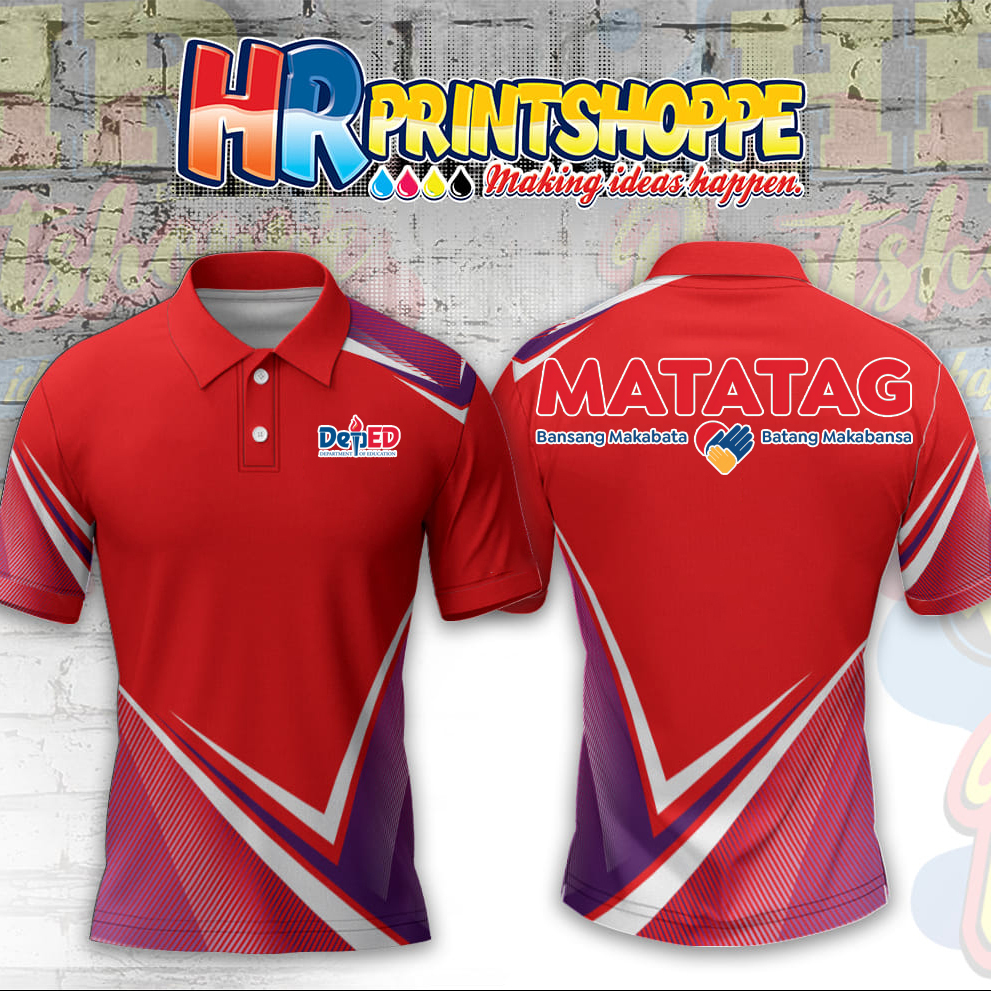 DEPED MATATAG POLO SHIRTS UNIFORM FULL SUBLIMATION POLO-Shirt FOR MEN ...