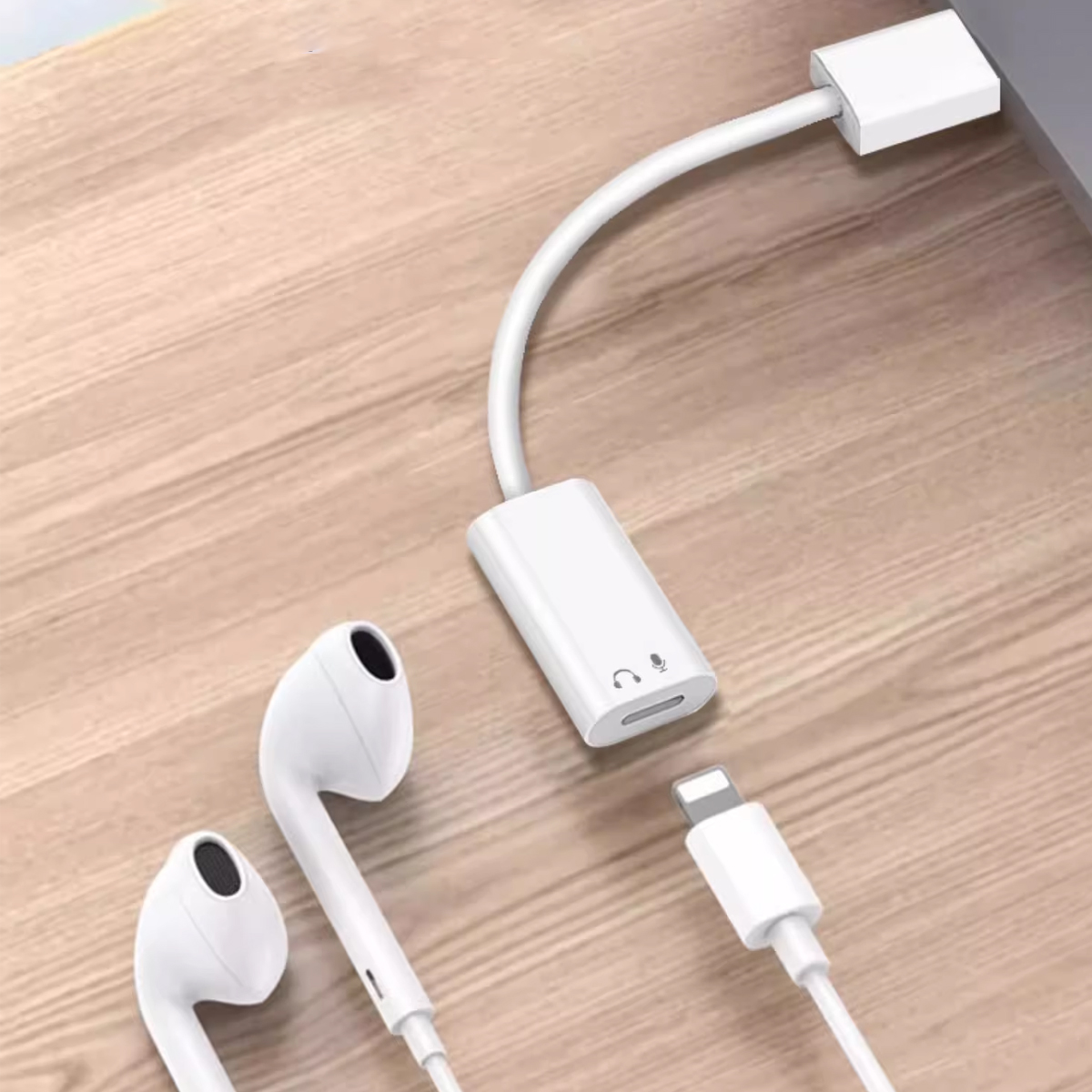 FONKEN USB A to iOS Audio Adapter Cable USB Male to iOS Female ...