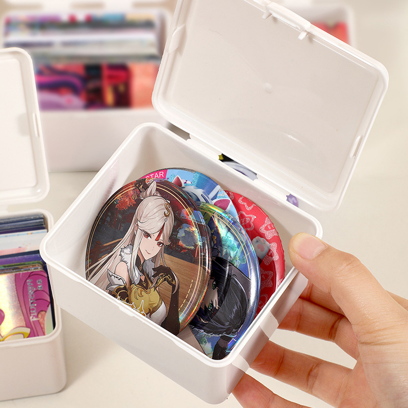 Korean Transparent Storage Box Blind Box Card Photocard Storage Box ...