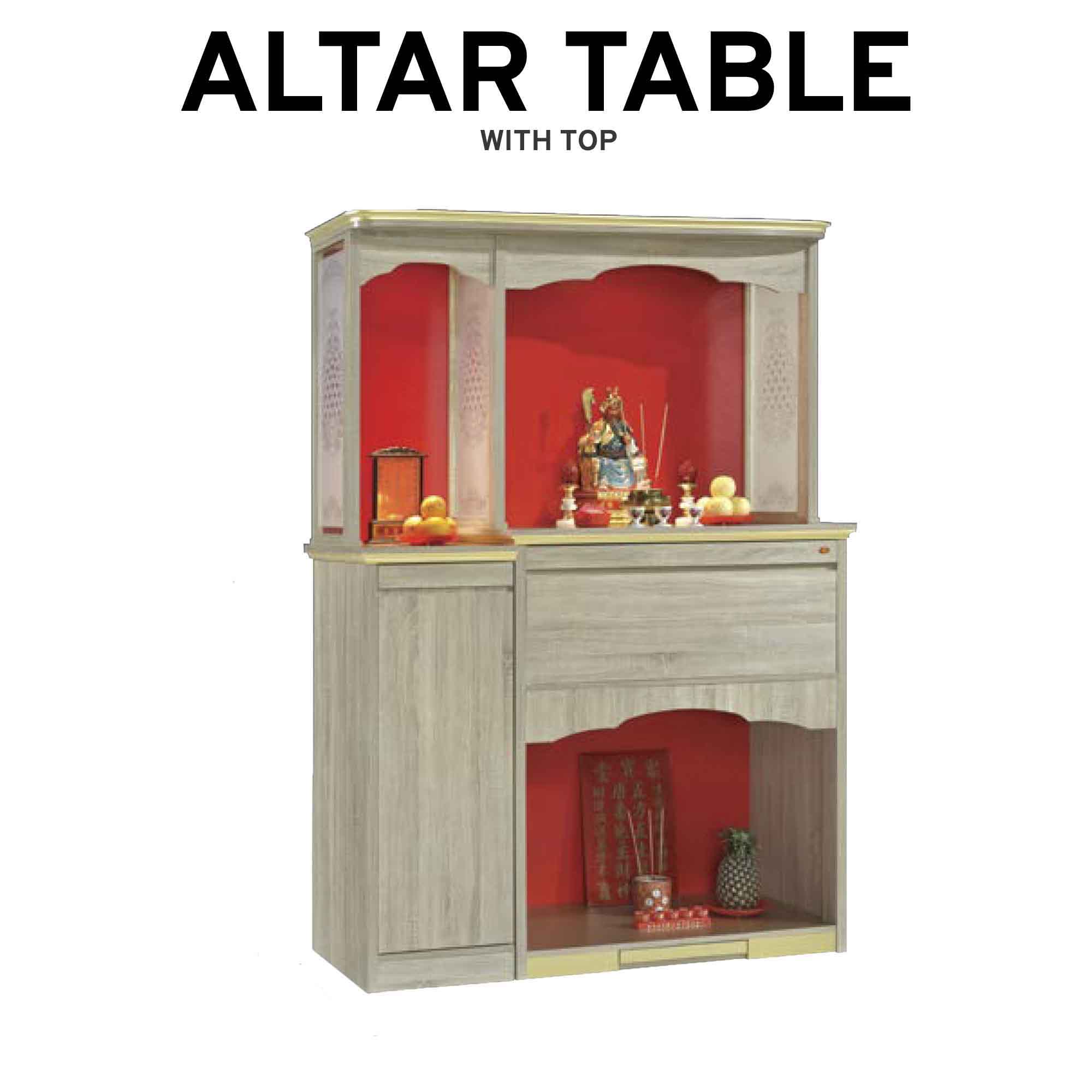 Altar Table Altar Cabinet Prayer Cabinet Prayer Table 4.5ft Altar Table ...