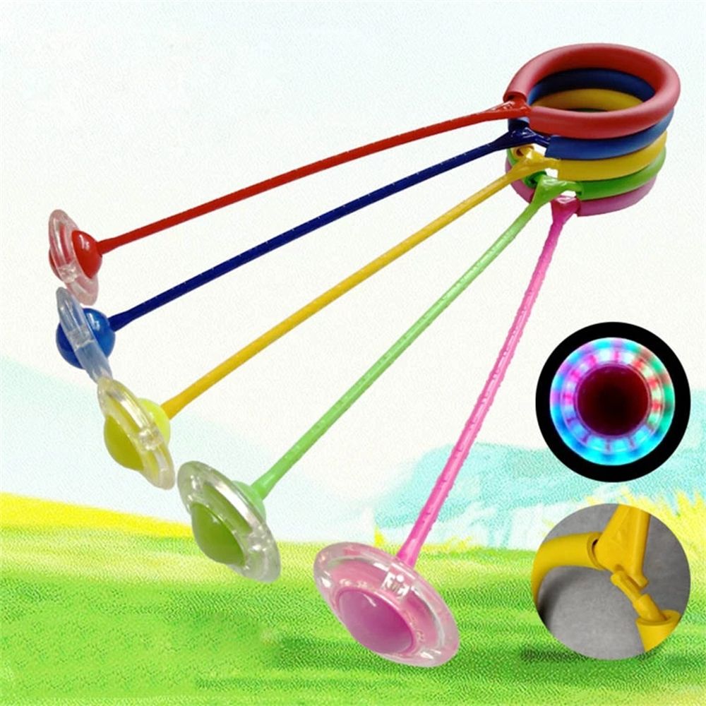 Playing Fun Flashing Light One Foot Jump Ropes Sports Entertainment ...