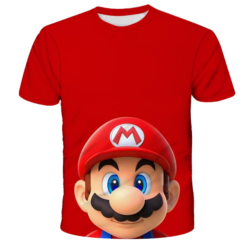 3D Print Mario Children Boys TShirts Short Sleeve Children Girls T ...