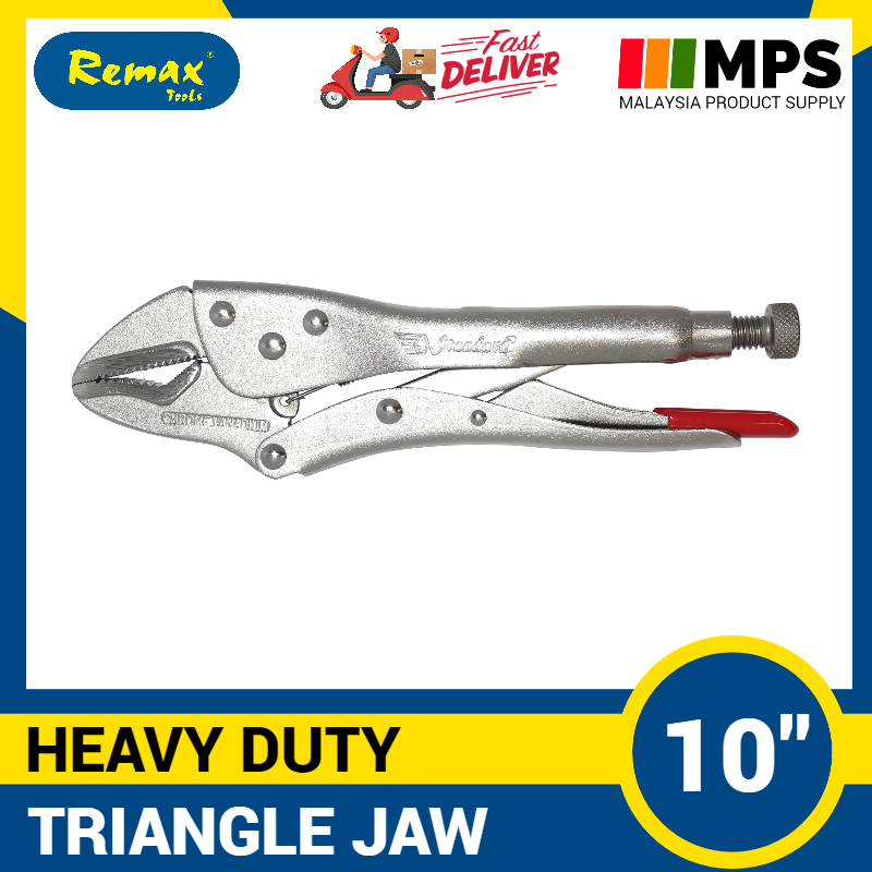 Standard Locking Plier Heavy Duty Straight-Curved Jaw 10" triangle jaw ...