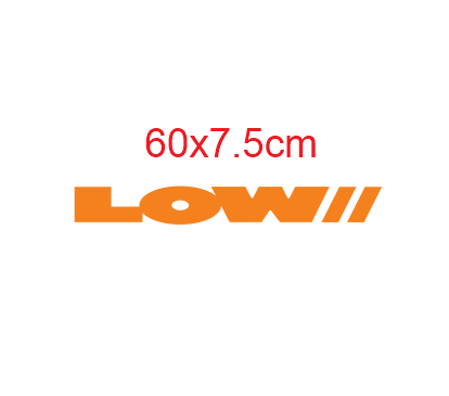 01 Logo Tem Decal Xe Đạp LOW, Tem Chữ LOW II Bike Dán Xe Đạp, Nhiều Màu ...