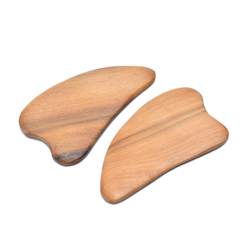 Natural wood Gua sha Stone Face Massager Scrapers Tools For Face Neck ...