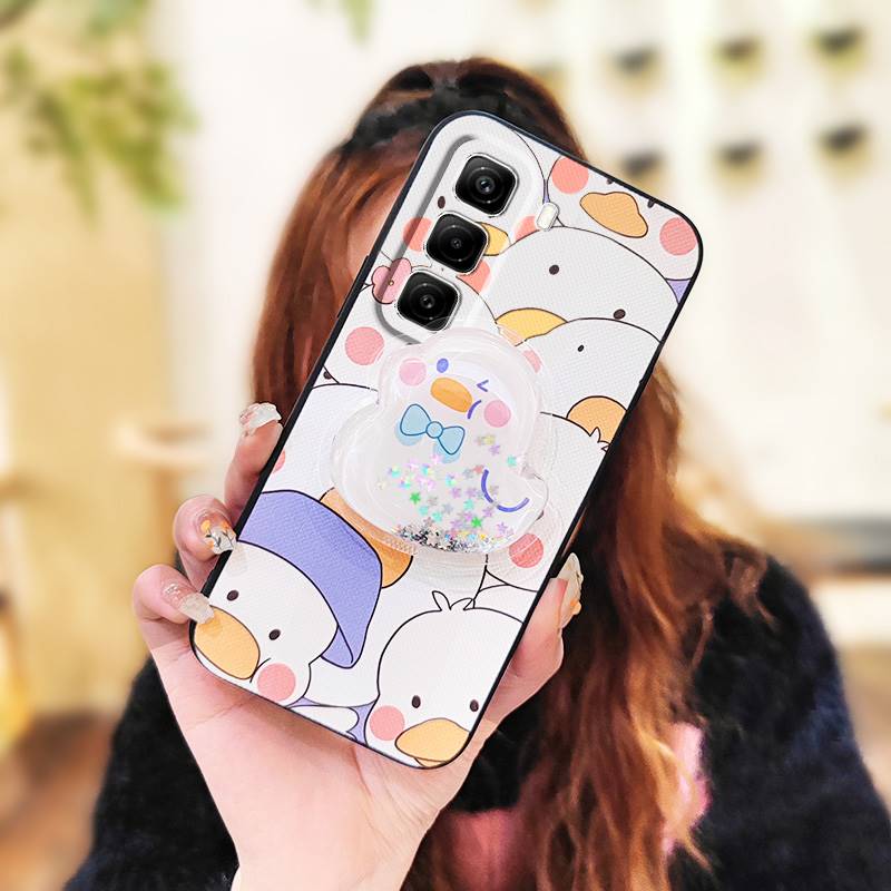 drift sand TPU Phone Case For infinix Hot50 4G/X6882 Anti-dust Glitter ...