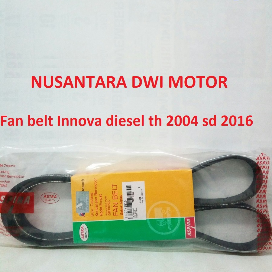 Fan belt Innova diesel th 2004 - 2016 | Lazada Indonesia