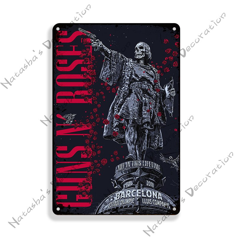 Vintage Music Metal Signs Poster for Home Club Man Cave Decorative ...