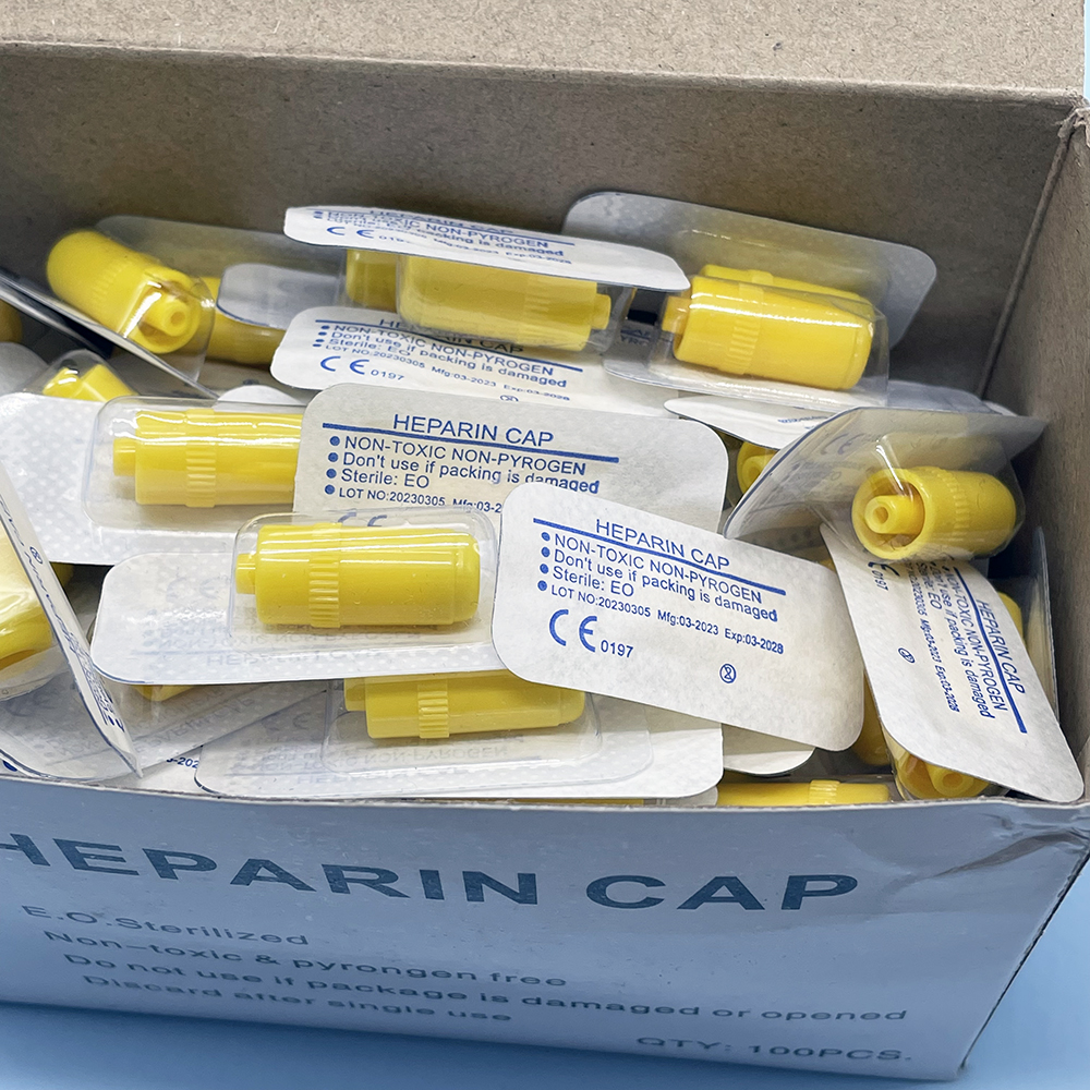 NEW 【Innovative design】Pet Animal Cat Dog Rabbit Heparin Cap Single Use ...