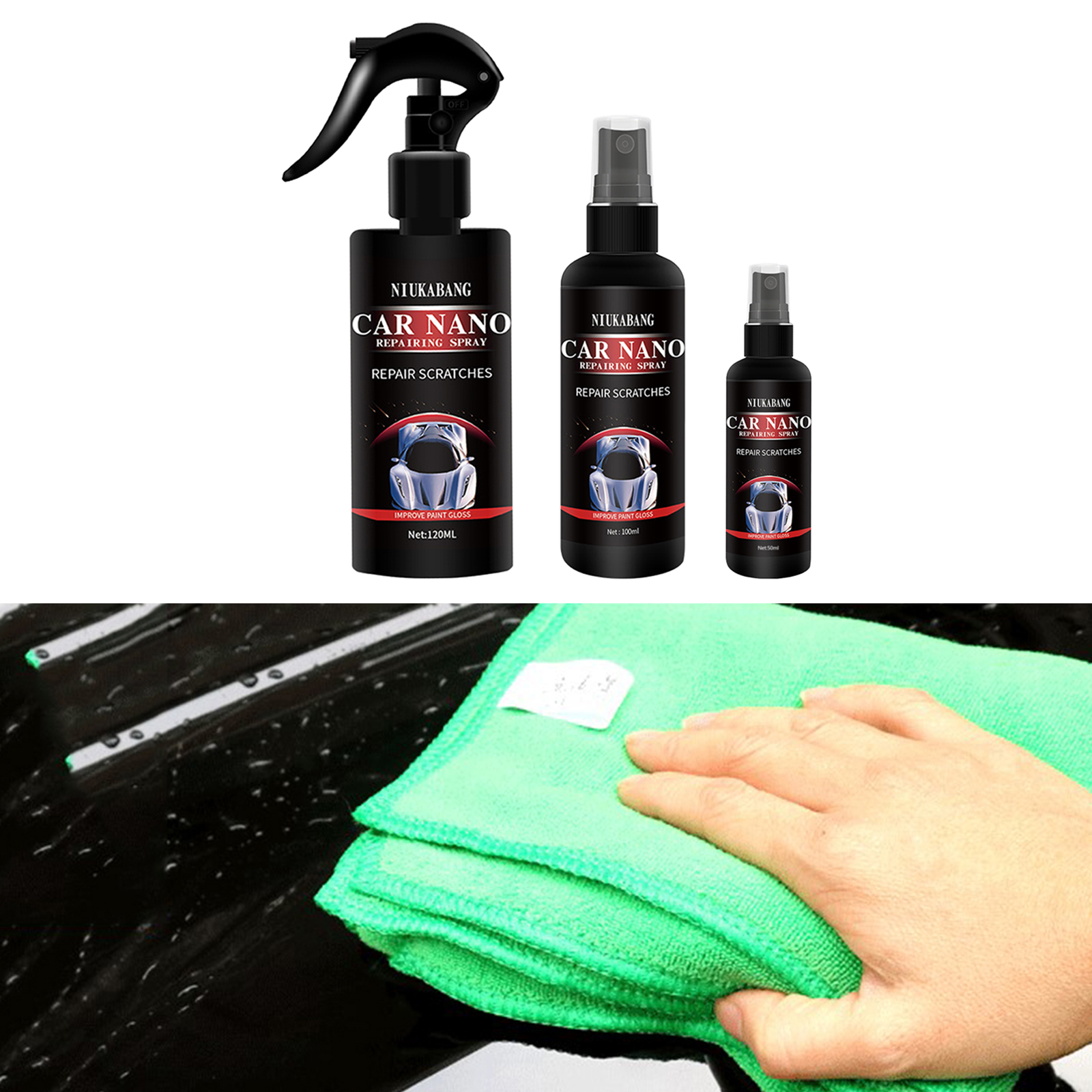 【100%-New】 Car Paint Coating Nano Repairing Coating Spray Polish Wax ...