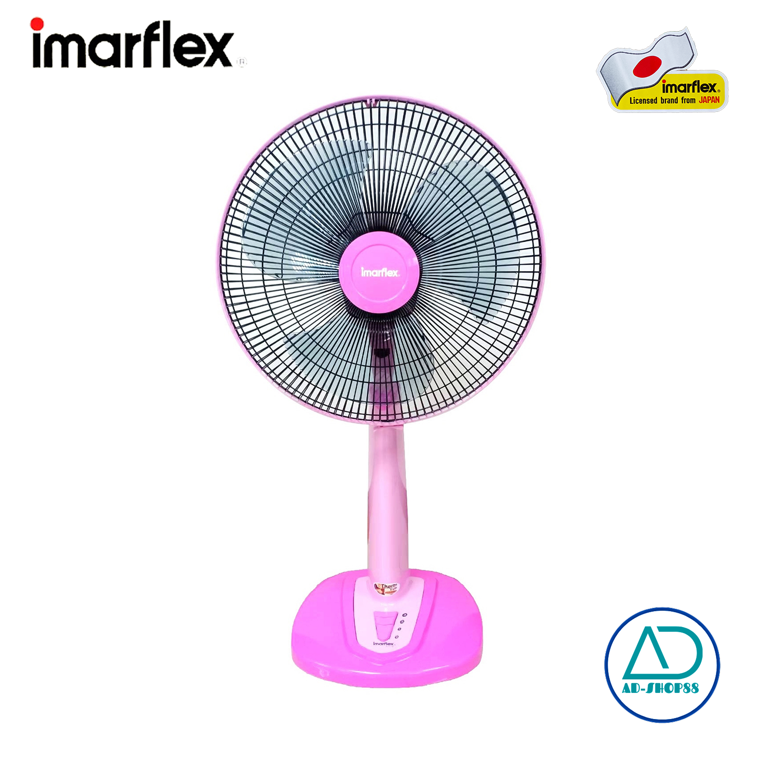 IMARFLEX พัดลมตั้งพื้น พัดลม ปรับ 3 ระดับ พัดลมสไลด์ปรับระดับได้ 16 นิ้ว รุ่น IF-777A ประกัน2ปี ...