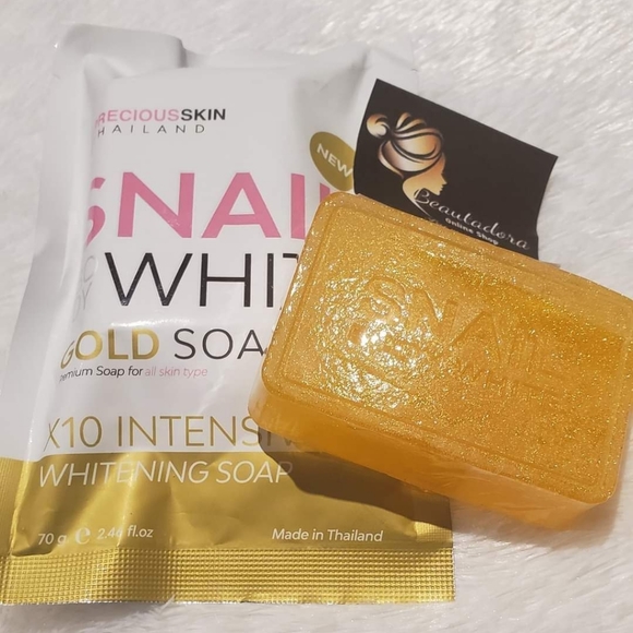 Snail sgws GOLD SOAP X10 Intensive WHITENING SOAP by Precious Skin Made ...