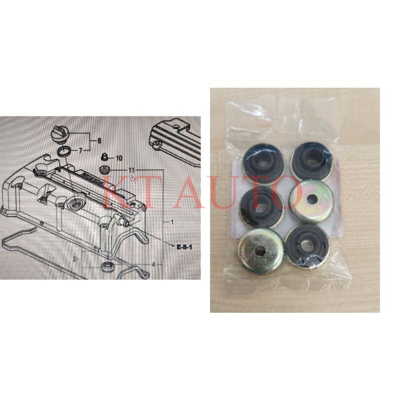 *ORIGINAL HONDA TAO ACCORD 2.4 CYLINDER HEAD COVER WASHER/ VALVE COVER ...