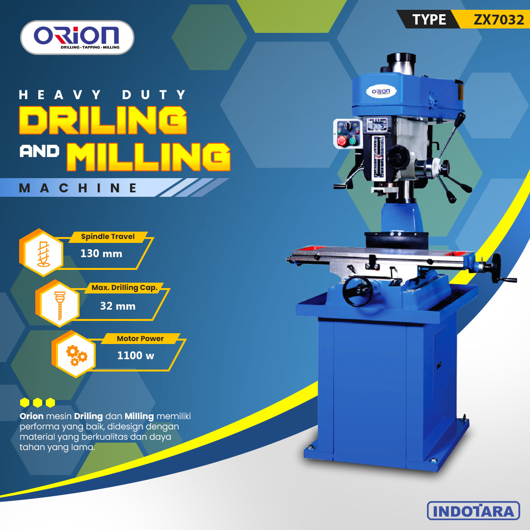 Mesin Bor Duduk Orion Milling & Drilling Machine ZX7032 | Lazada Indonesia