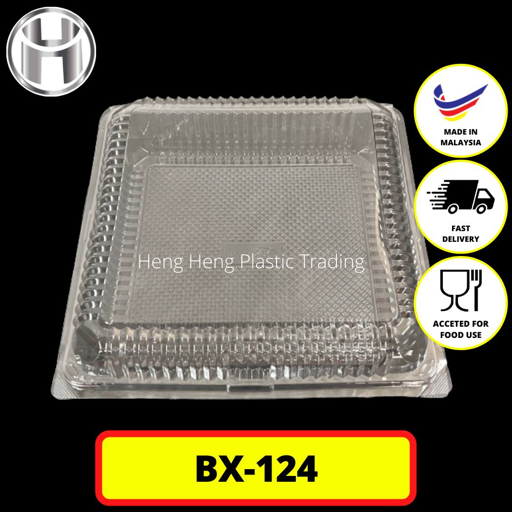 BENXON BX-124 / DISPOSABLE SQUARE PLASTIC TRAY / TRANSPARENT PLASTIC ...