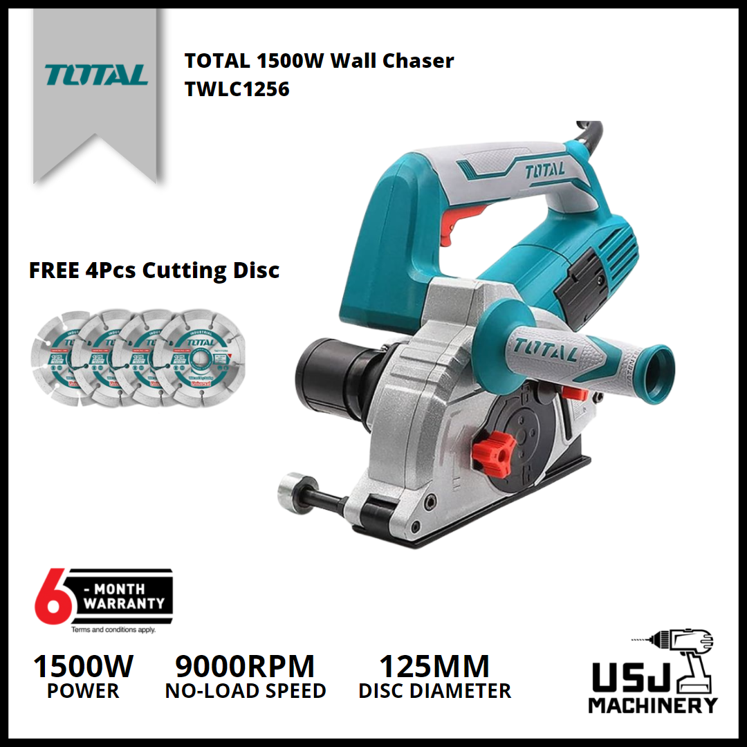 TOTAL 1500W Wall Chaser TWLC1256 | 6 Months Warranty | Lazada