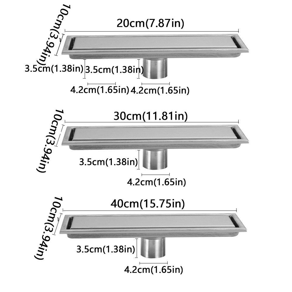 Easy Installation 304 Stainless Steel Invisible Floor Drain Quick ...