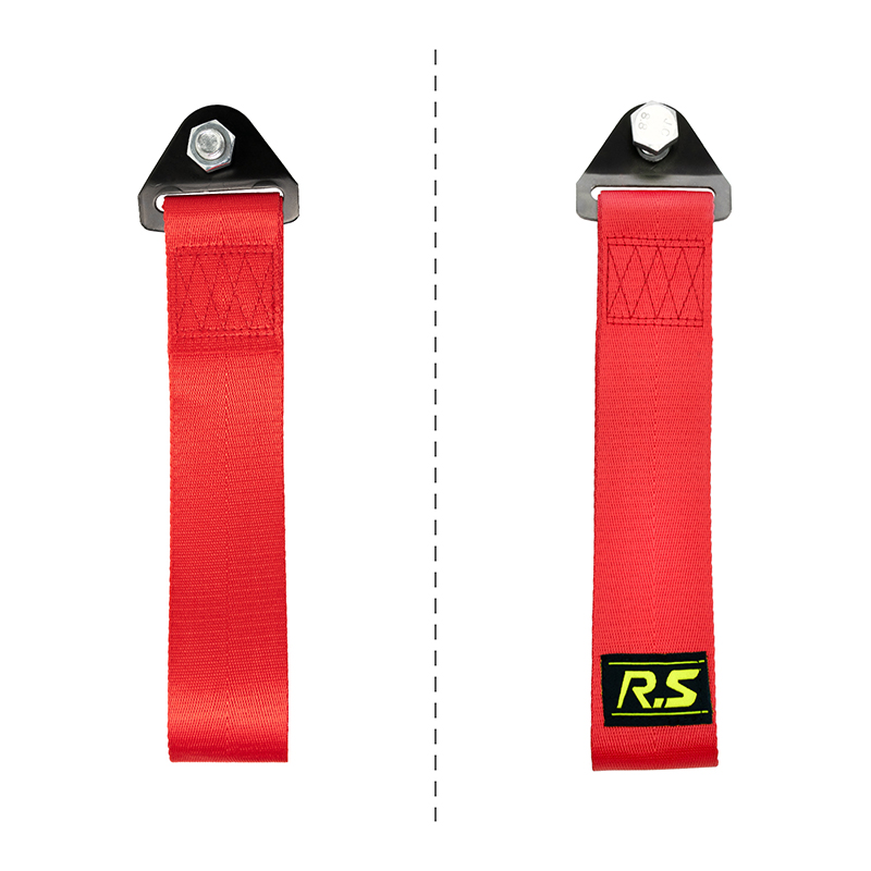 Car Tow Strap Towing Rope Belt Heavy Duty Red Tow Rally Hauling Tool ...