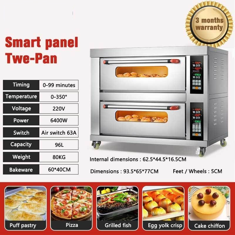 Professional commercial electric oven single-layer high-power multi ...