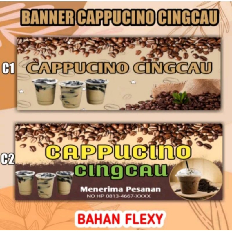 BANNER /SPANDUK CAPPUCINNO CINCAU | Lazada Indonesia