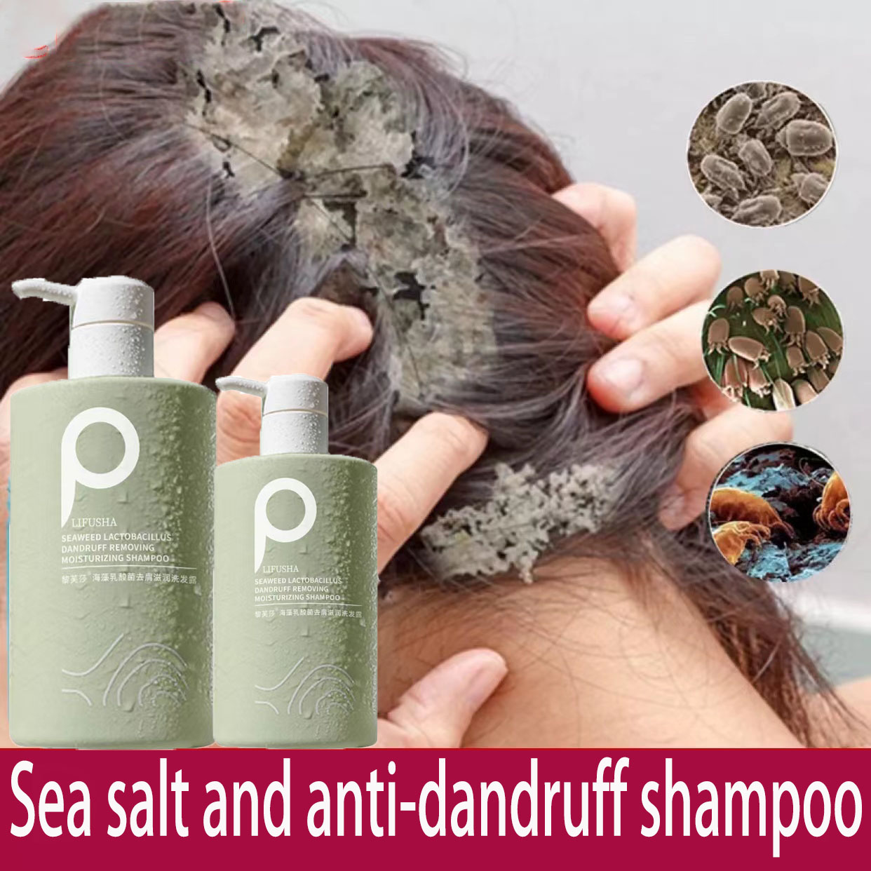 ORIGINAL Sea Salt Shampoo Anti Dandruff Shampoo Psoriasis Shampoo For ...