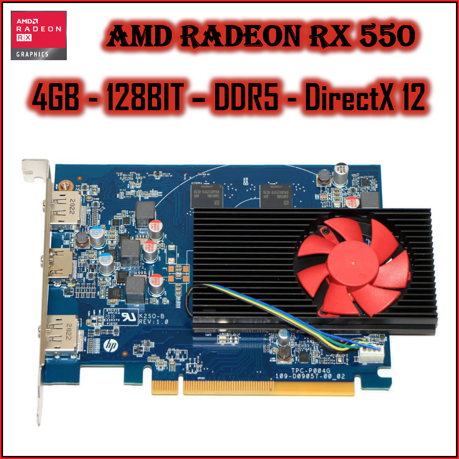 AMD RADEON RX 550 (4GB 128BIT DDR5) GRAPHIC / VGA / GAMING CARD | Daraz.pk
