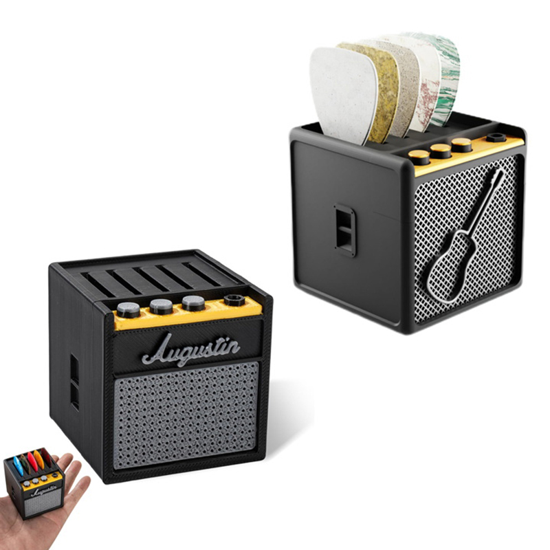 Portable Guitar Pick Holder 3D Printed Plectrum Storage Box With Pick ...