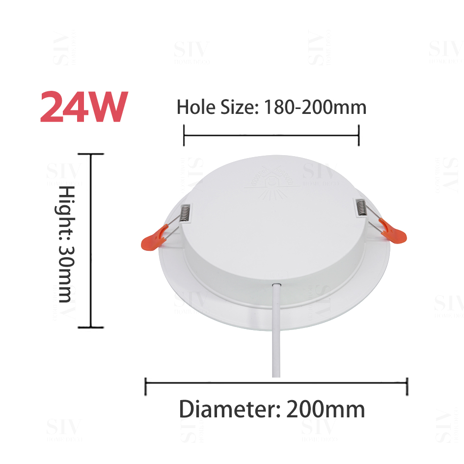 SIV 9W 12W 18W Lampu Downlight LED Ceiling Siling Lights Panel Down ...