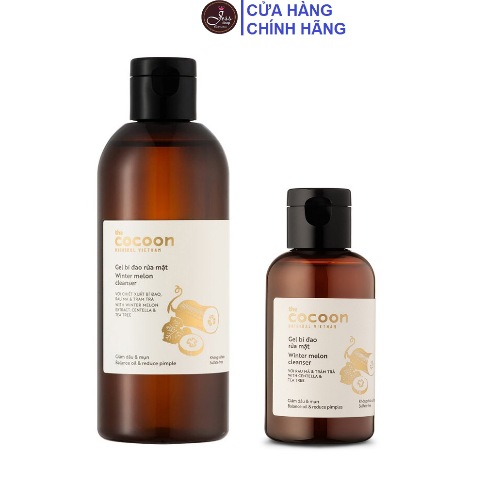 Sữa Rửa Mặt Giảm Dầu Và Mụn Bí Đao Cocoon Melon Cleanser 140ml và 310ml ...