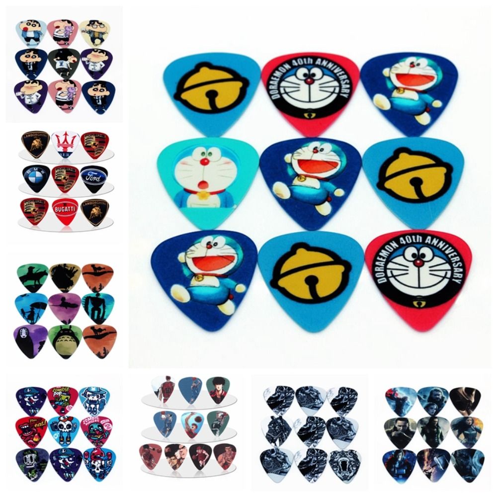10PCS Musical Instrument 0.71mm Guitar Picks Two Side Pick Triangle ...