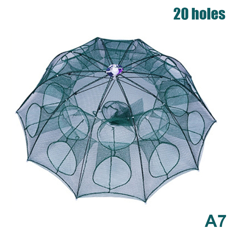 4-20 Holes Fishing Net Folded Portable Hexagon Fish Network Casting Net ...